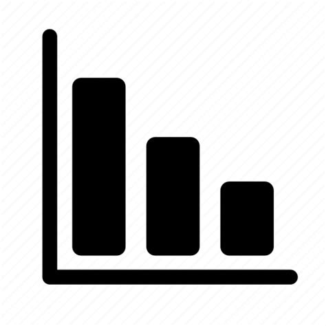 Bar Chart Bar Graph Charts Decline Graphs Reducing Reduction Icon