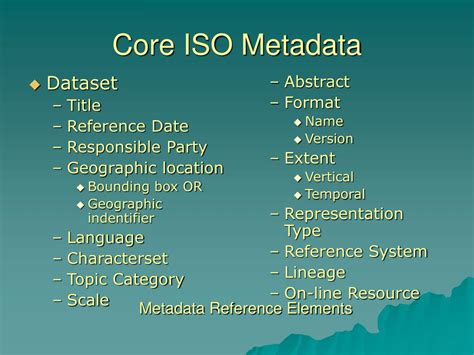 PPT Metadata Standards FGDC And ISO PowerPoint Presentation Free Download ID