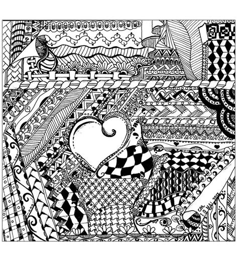 Zentangle Ausmalbilder Für Erwachsene Kostenlos Zum Ausdrucken 