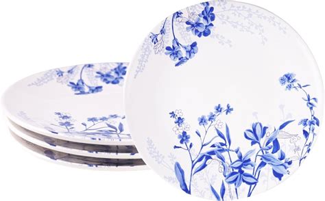 Sonemone Blue Flower Dinner Plates 11 Inch Ceramic Plates