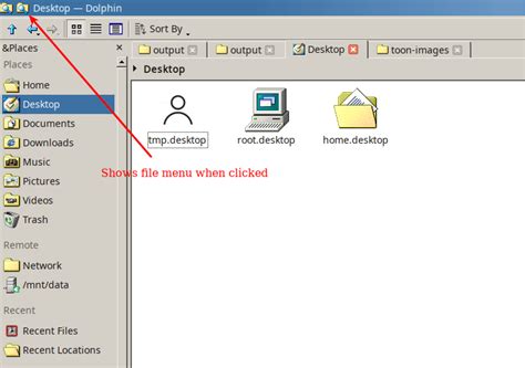 How Do I Restore Kde File Menu Rkde