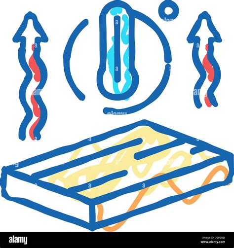 Thermal Insulation Mineral Wool Icon Doodle Illustration Stock Vector
