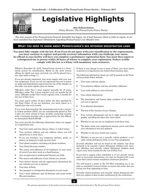 Sex Offender Registration Info Pdf