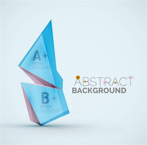 Premium Vector Geometric Shapes With Sample Text Abstract Template