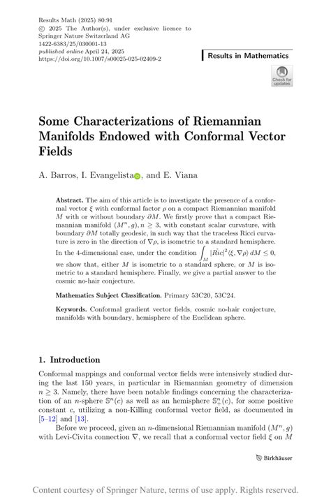 Some Characterizations Of Riemannian Manifolds Endowed With Conformal