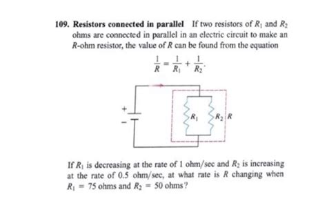 Choose The Circuit Diagram That Shows Two Resistors Connected In