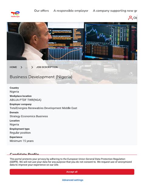 Job Detail Totalenergies Business Development Pdf
