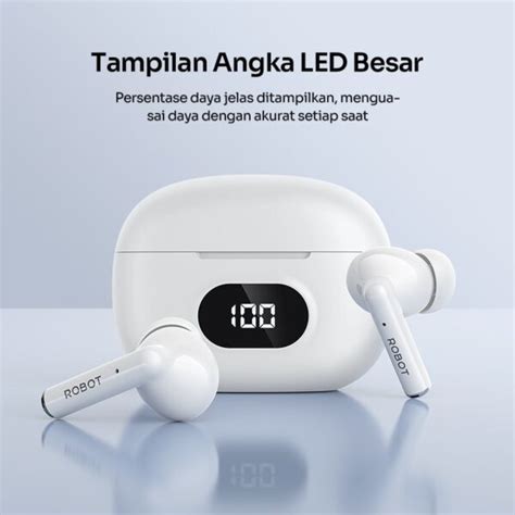 Robot Aibuds T70 Tws Deep Bass Display And 36h Play Time Airbuds Android Headset Bluetooth Bass