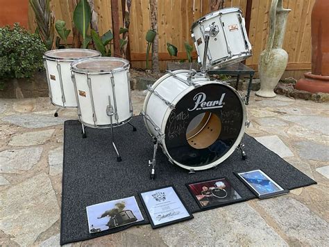 Pearl Mlx Maple White 4pc Drum Set Kit Owned By James Kottak Reverb