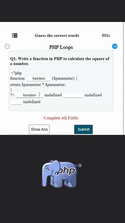 1 marks php loop question for interview php react coding interview