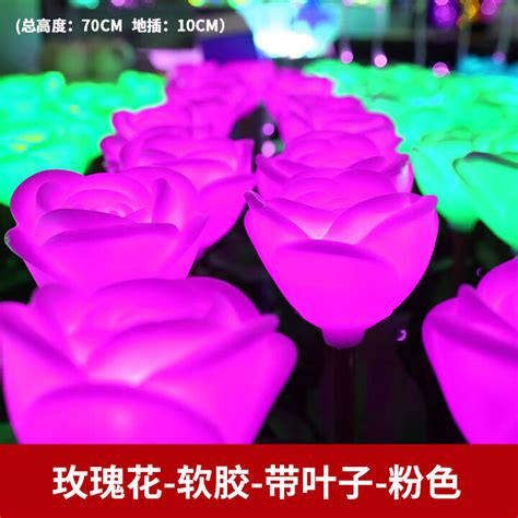 紫叶（ziye）地插灯led麦穗装饰灯户外庭院花园氛围灯彩灯闪灯串满天星 玫瑰花 胶 带叶子 粉色 10株【图片 价格 品牌 报价】 京东