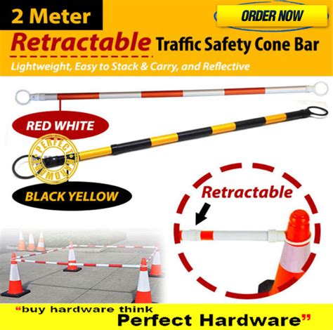 Expandable Retractable Cone Bar Traffic Safety Cone 2meter Extendable