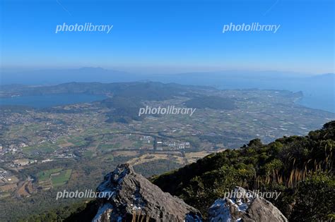 開聞岳登山山頂の眺め 写真素材 7040904 フォトライブラリー photolibrary