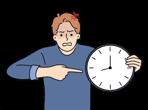 Best Angry Man Pointing Clock Illustration Download In Png And Vector Format