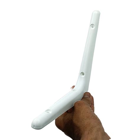 Ebco L Clamp Pvc White 7inch Shelf Bracket Polymer Sblp 7