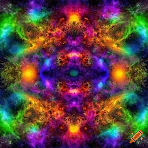 Abstract Fractal Art Of Colorful Cosmic Explosion On Craiyon