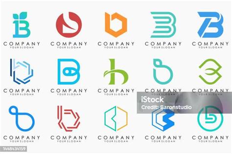 창조적 인 편지 B 로고 아이콘 세트입니다 고급스럽고 우아하고 단순한 비즈니스를위한 디자인 3에 대한 스톡 벡터 아트 및 기타 이미지 Istock