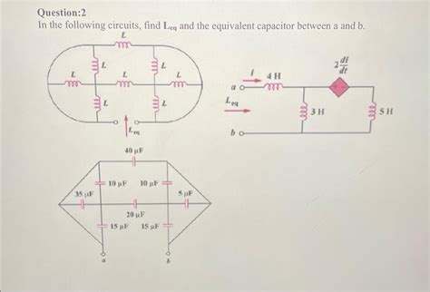 solved question 2 in the following circuits find leq and