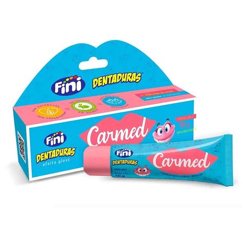Carmed Labial Fini Dentadura Pom 10g Alexfarma