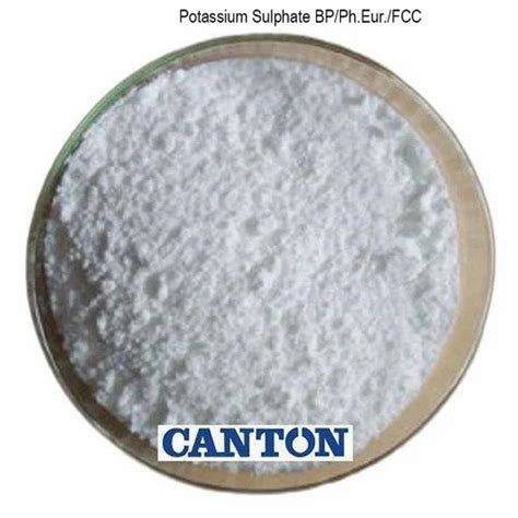 White Powder Potassium Sulphate Bag Drum Packaging Size 50 Kg At