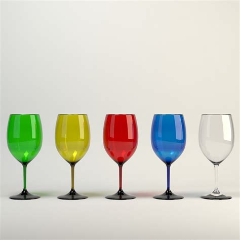 Wine Glass Free 3d Model Fbx Free3d