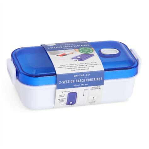 Core Home™ 2 Section Snack Container Blue 15 Oz Kroger
