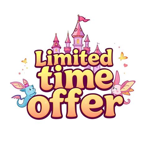 Premium Photo Fairy Tale Text Limited Time Offer With Castles And