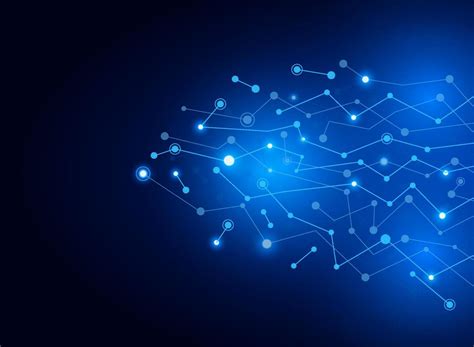 Abstract Connecting Dots And Lines Molecule Dark Blue Background 4225726 Vector Art At Vecteezy