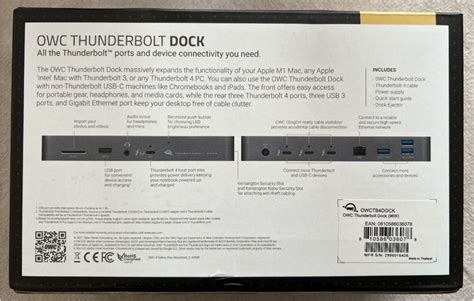 New Owc Thunderbolt 4 Dock Owctb4dock Grey Computers And Tech Parts