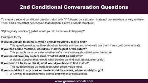 Third Conditional Conversation Questions Grammarvocab