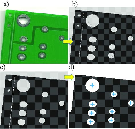 PCB Images Obtained During Processing A PCB Scan With Holes Diameters Download Scientific