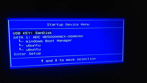 Multi Boot Trying To Get Rid Of Ubuntu Option In Device Startup Menu Windows 10 Lenovo