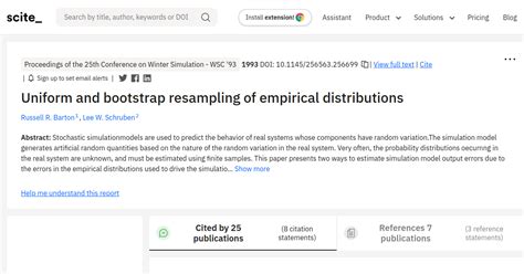 uniform and bootstrap resampling of empirical distributions [scite