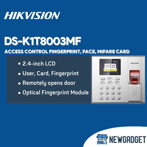 Jual Hikvision Ds K1t8003mf Access Control Fingerprint Face Mifare Card Shopee Indonesia