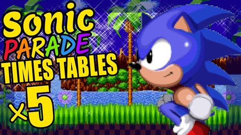 Sonic The Hedgehog Teaching Multiplication Times Tables X5 Educational