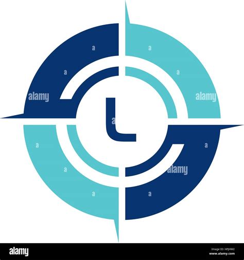 Compass Guide Solution Initial L Stock Vector Image And Art Alamy