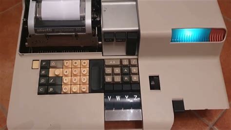Olivetti Programma 101 Perottina Riparata In Funzione P101 Primo Personal Computer [italiano