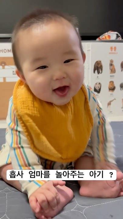 6개월 아기 놀아주기 아기가 나를 놀아주기 귀여운아기영상 아기 성장기록 귀여운아기 귀여워 6개월아기놀아주기