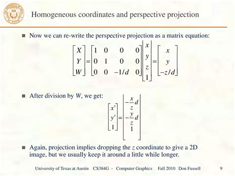 Projections And Z Buffers Ppt Download