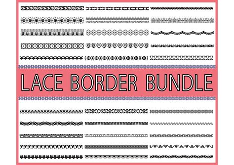 Lace Border Svg Bundle Lace Border Dxf Lace Border Png Lace Border
