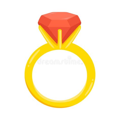 Ring Gold Sign Emoji Icon Illustration Romance Vector Symbol Emoticon