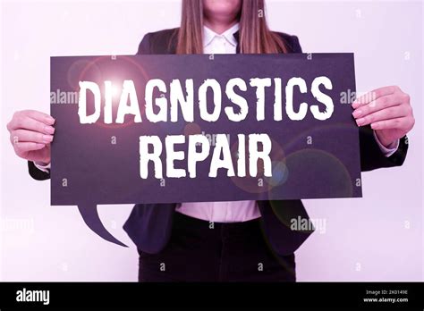 Hand Writing Sign Diagnostics Repaira Program Or Routine That Helps A
