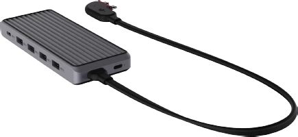 Unisynk 10 port USB C Hub Dual screen for Mac Grå Inet se