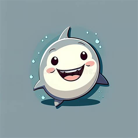 Shark Cartoon Mascot Vector Illustration Of A Funny Shark With Big