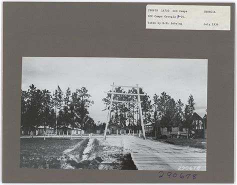 Civilian Conservation Corps Camps Georgia National Forest Service