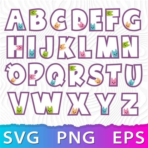 Gabby Dollhouse Alphabet Svg Gabby Dollhouse Png Cricut Do Inspire