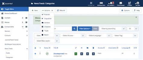 Help4 X News Feeds Categories Joomla Documentation
