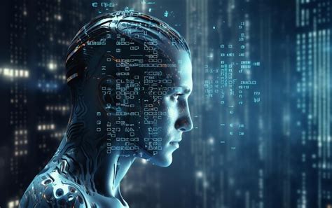Premium Photo Digital Code Matrix Evolution