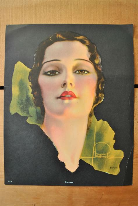 1930s Rolf Armstrong Pin Up Sincere Rolf Armstrong Art Deco Pin Pin Up