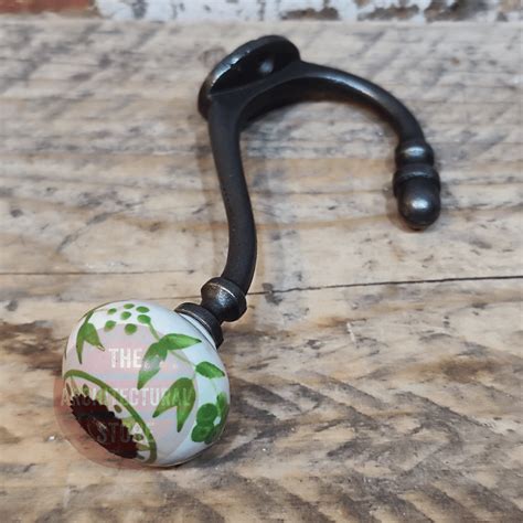 Single Ceramic Coat Hook